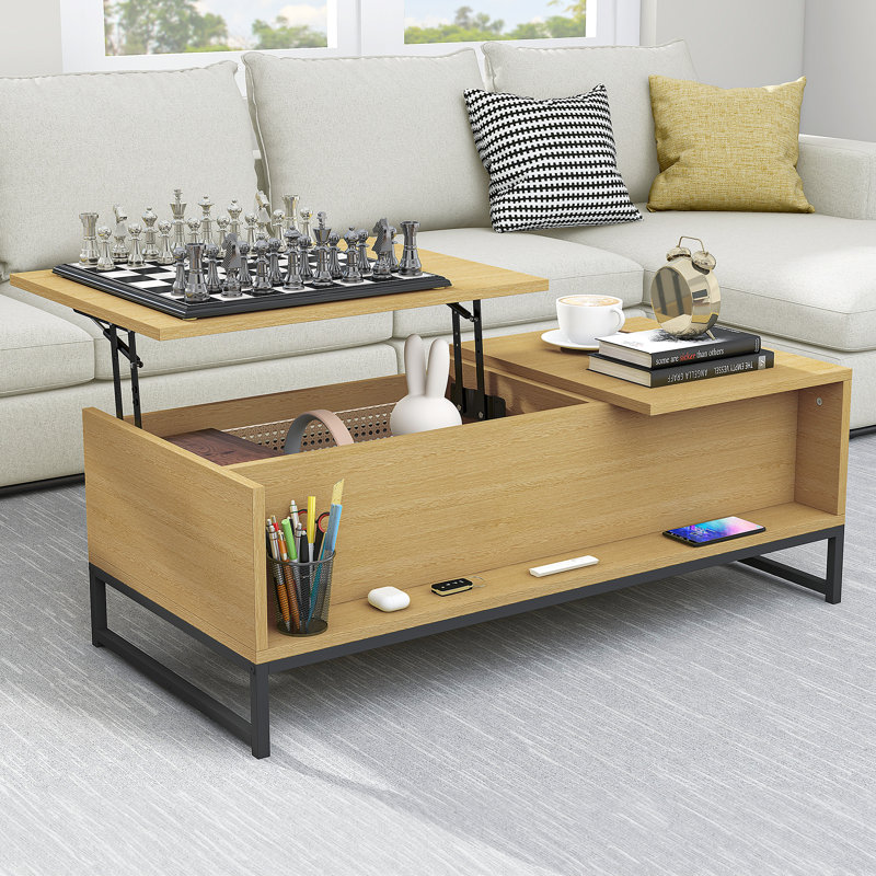 Rattan lift top coffee table store